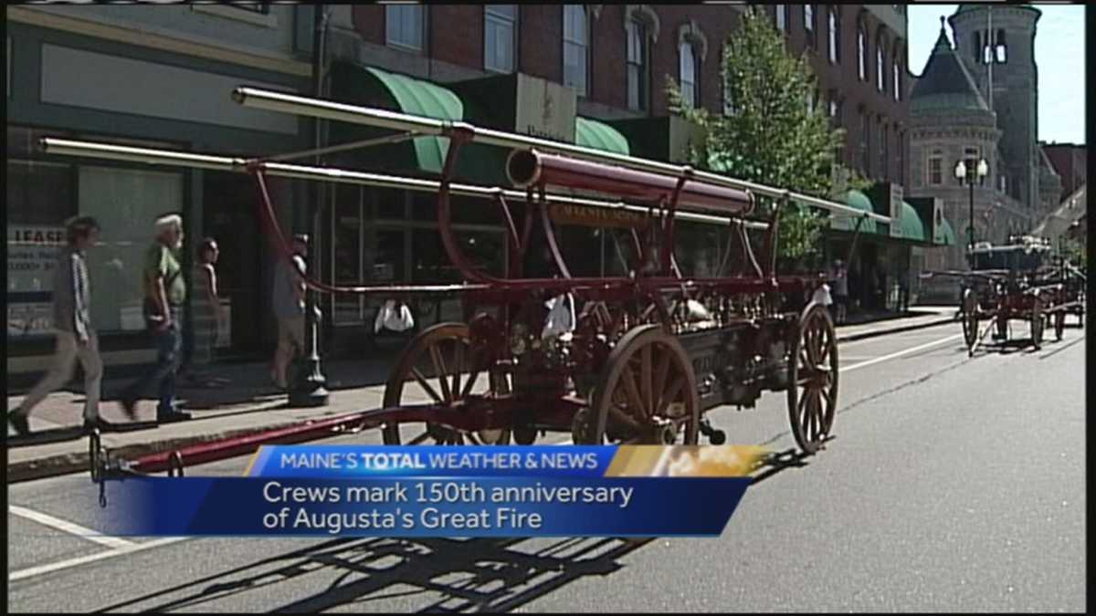 Firefighters mark 150th anniversary of Augusta's 'Great Fire'