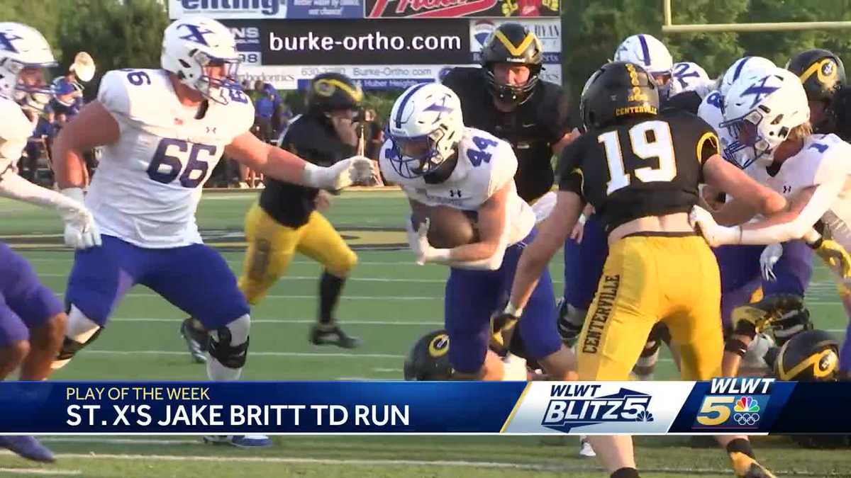WATCH: St. Xavier running back Jake Britt jukes defenders for touchdown