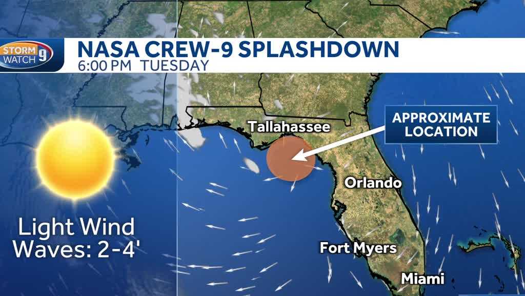 NASA astronauts set to return to Earth with favorable weather