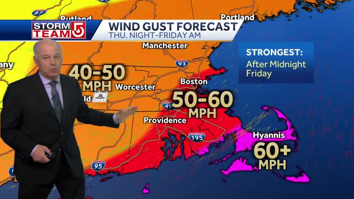 Video: Heavy rain, 60 mph wind gusts to hit Mass.