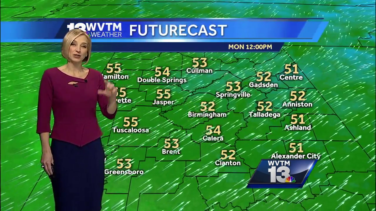 Stephanie Walker's Monday forecast