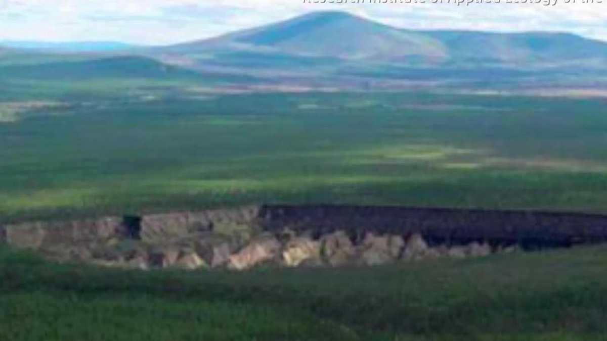 Huge Siberian crater keeps growing