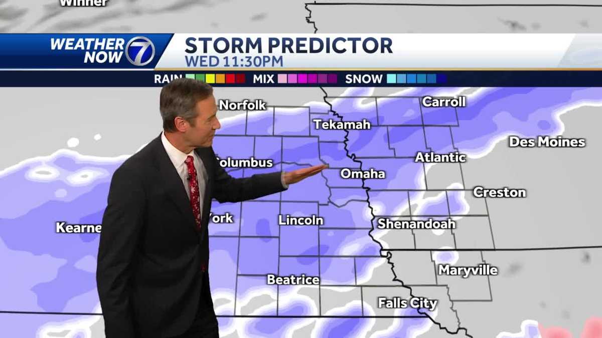 Tuesday evening February 14 Omaha weather