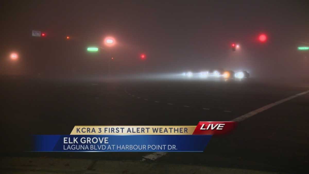 Thick fog covers Sacramento morning commute