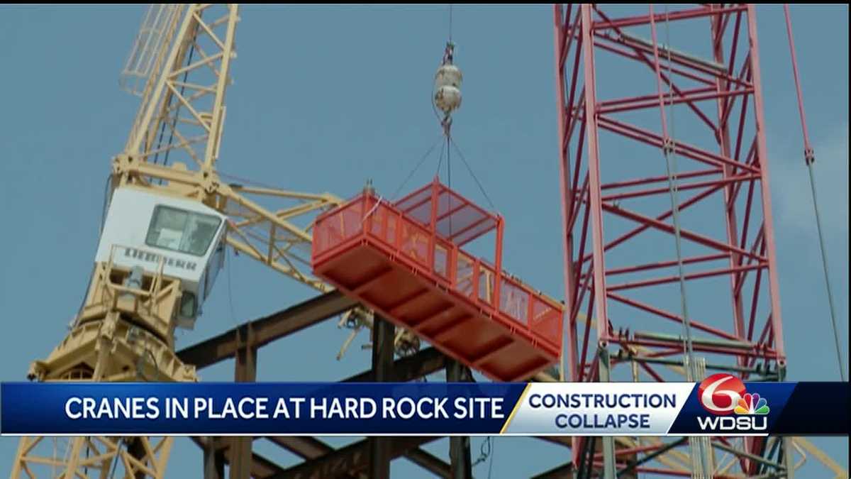Cranes in place at Hard Rock site, body retrieval scheduled for next week