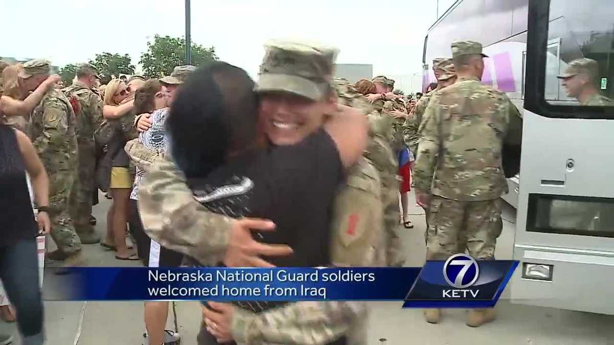 Nebraska National Guard soldiers welcomed home from Iraq