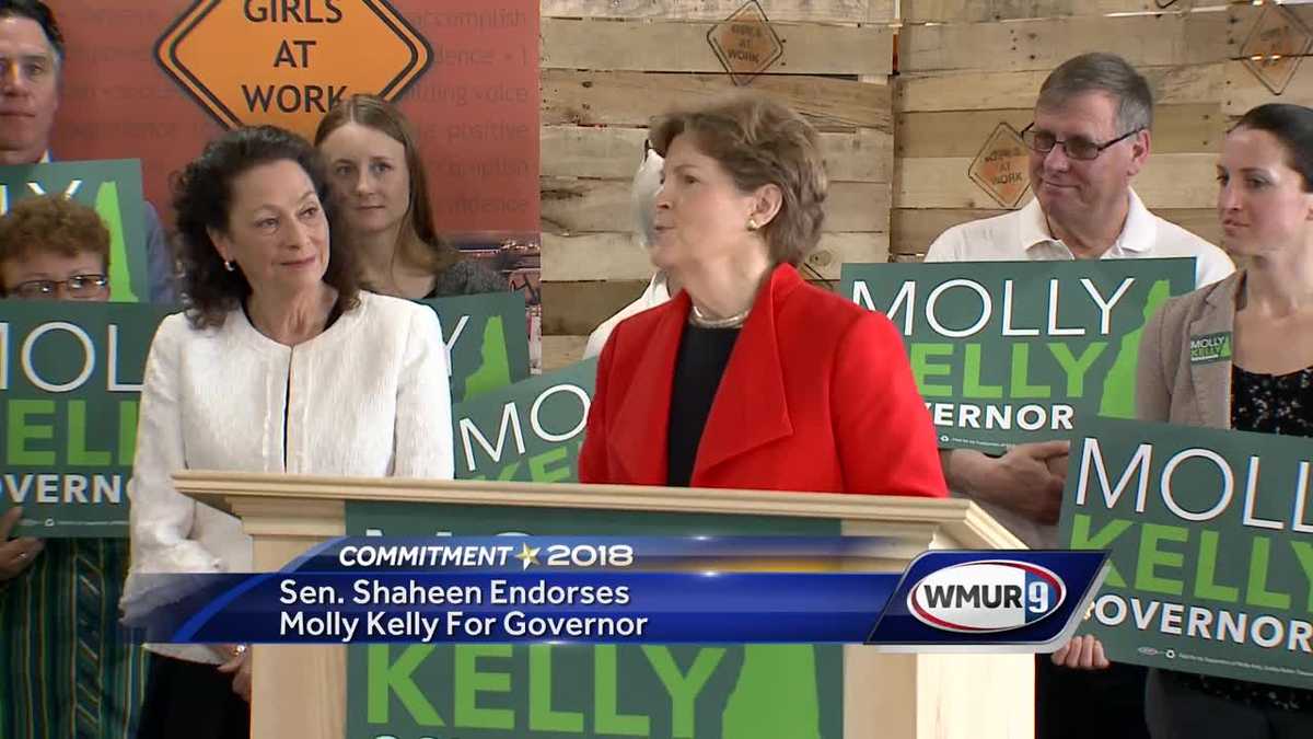 Shaheen endorses Molly Kelly for governor