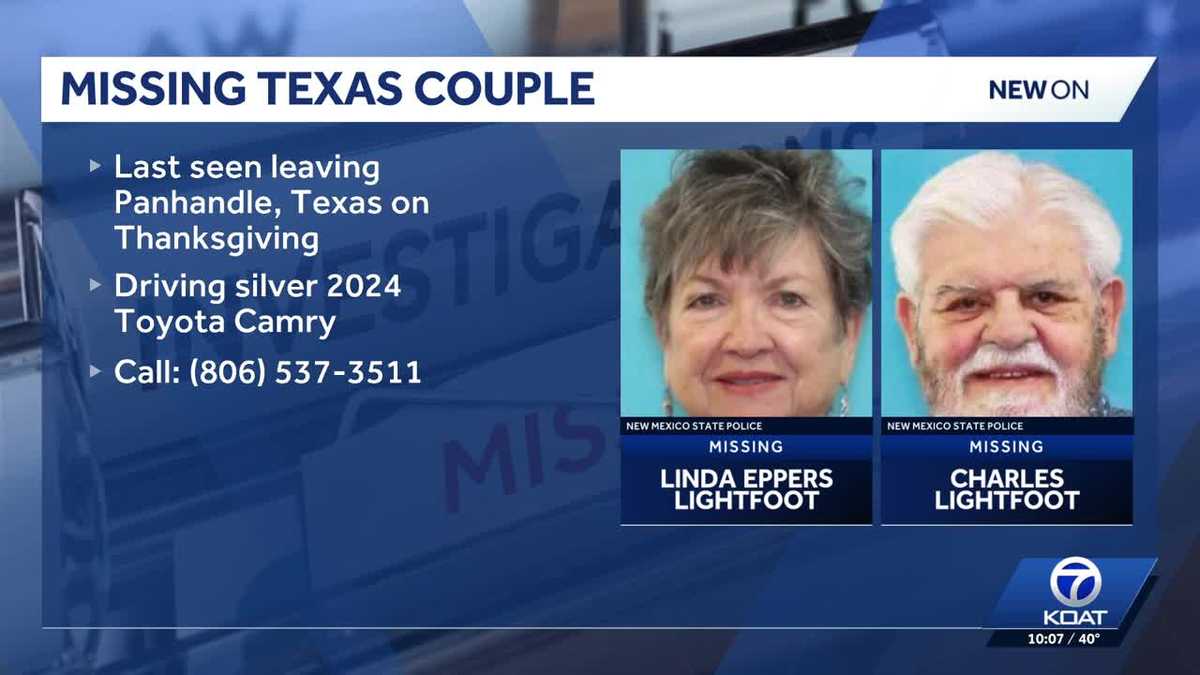 Missing Texas couple found dead in New Mexico