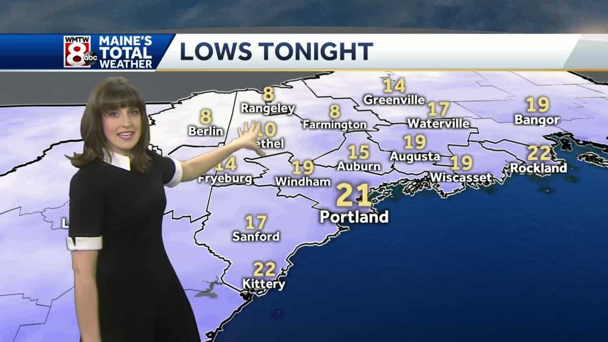 Winds die down tonight with mainly clear skies
