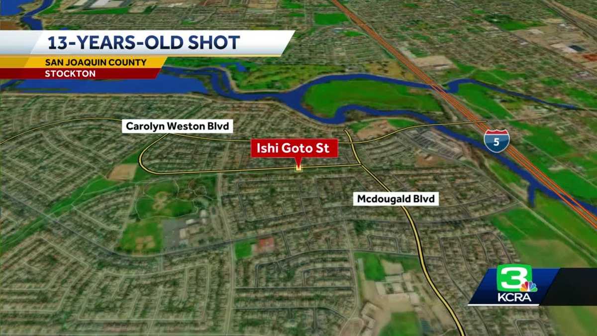 13-year-old hurt in shooting at Stockton party, police say