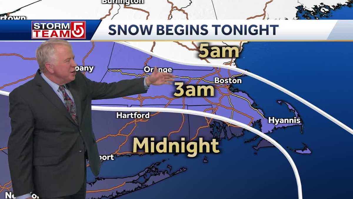 Video: When snow, wintry mix arrives in Mass.