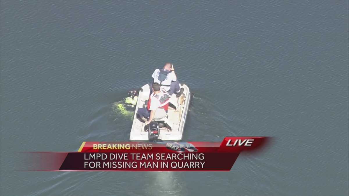 Dive team searches for missing man in quarry