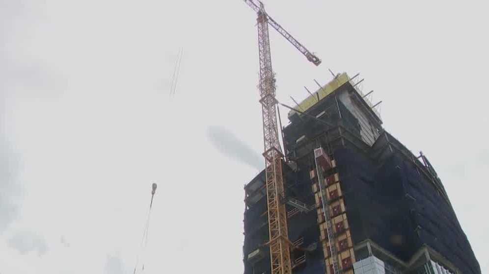 A look inside at Mutual of Omaha tower progress