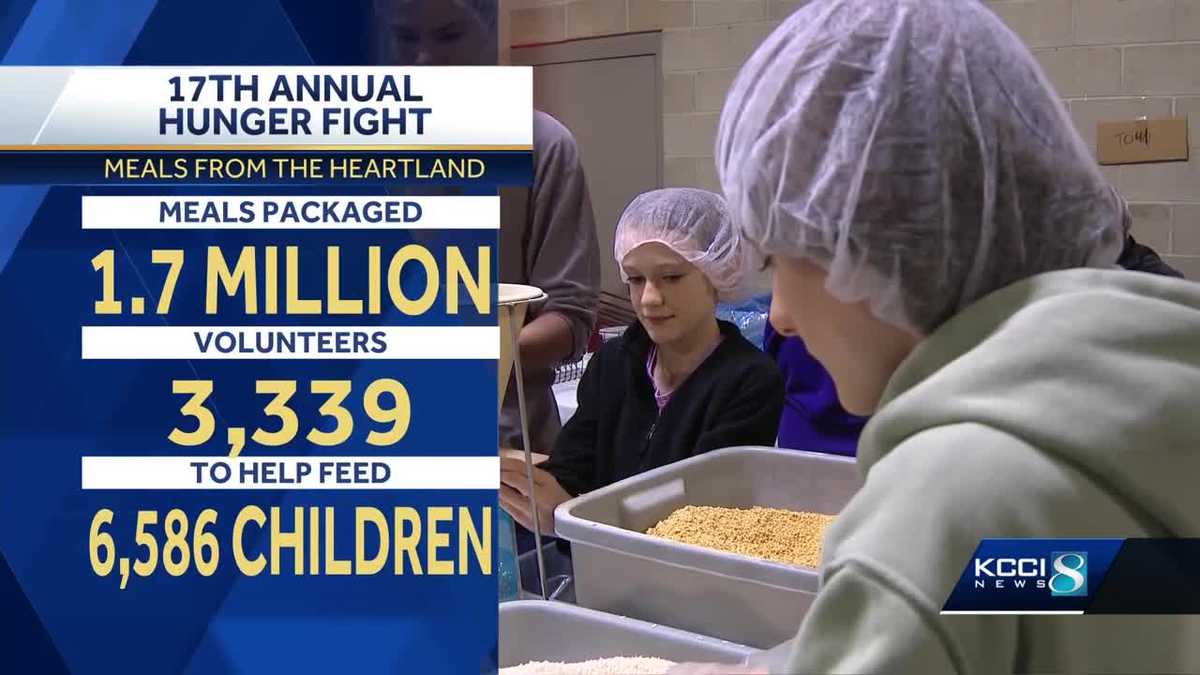 Volunteers pack 1.7 million meals for Meals from the Heartland