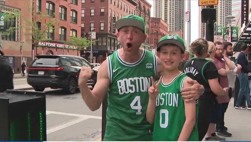 Celtics fans optimistic as team begins conference finals series against ...