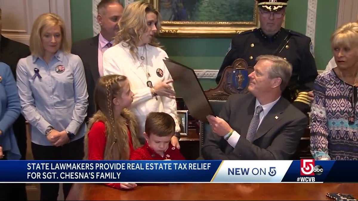 Widow of slain police officer to get break on real estate taxes