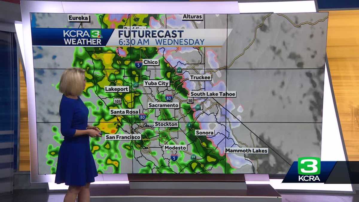 Foggy Start Tuesday. Rain into Wednesday in Northern California