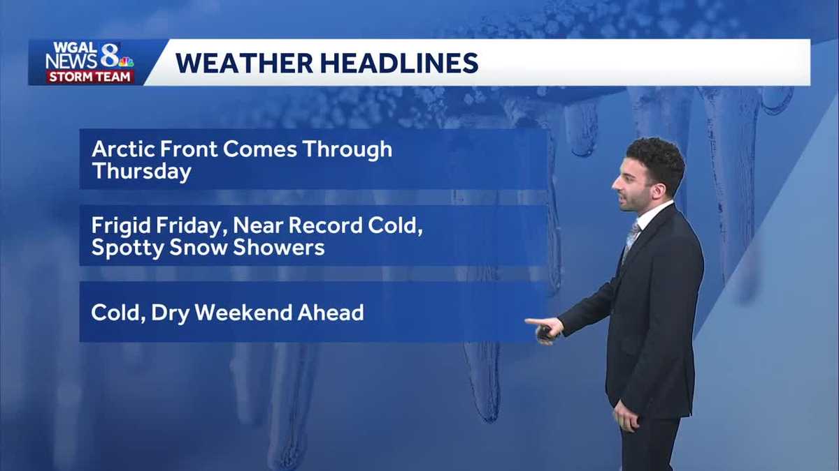 Brisk Thursday, then record-challenging cold possible tonight in south ...