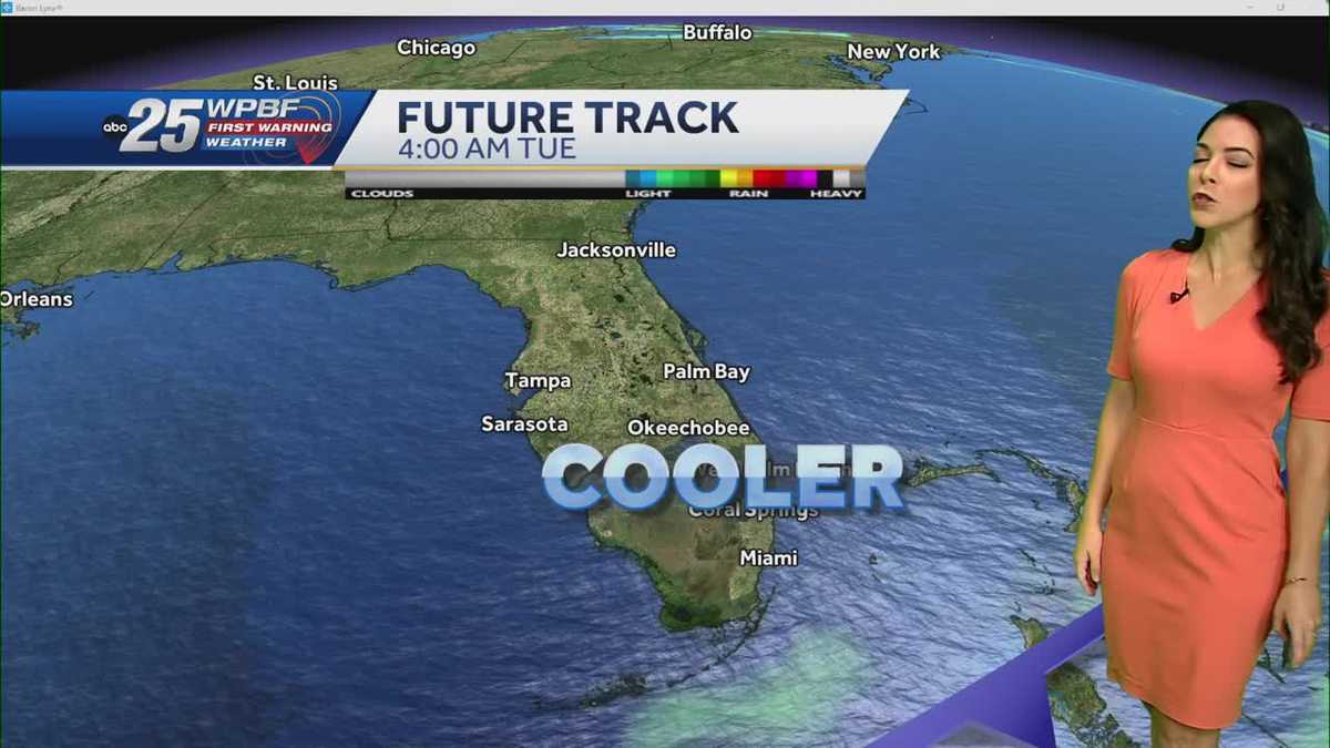 Cooler weather on the way