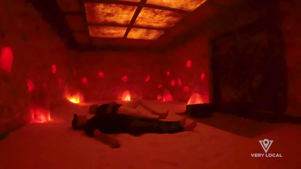 Man-made New Hampshire salt cave rejuvenates patrons