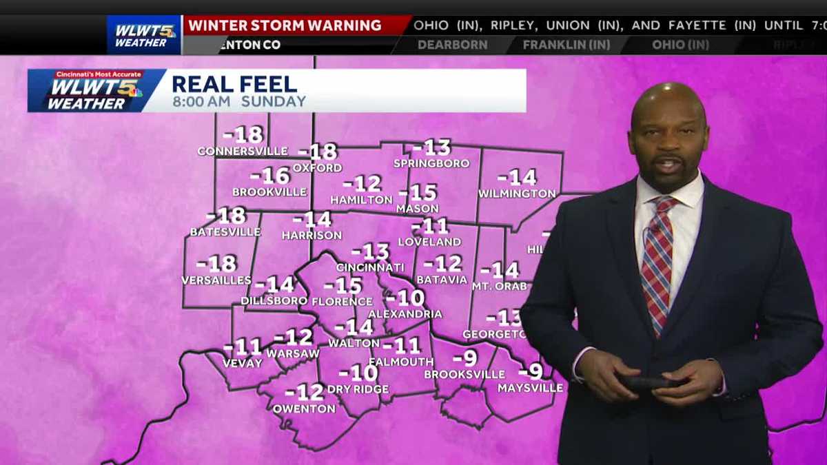 Below Zero Wind Chills Arrive Cincinnati
