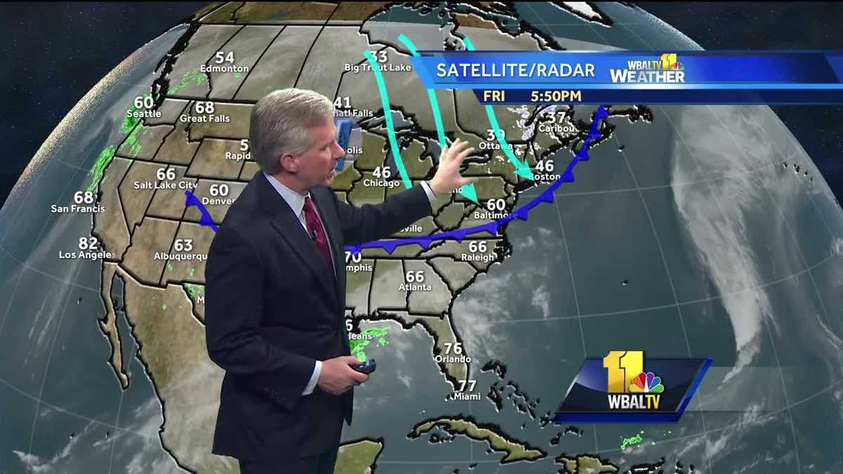 Cooler weather coming for weekend