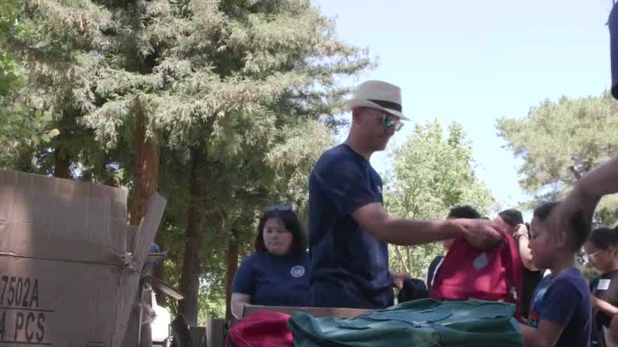 Sacramento backpack drive helps students prepare for school