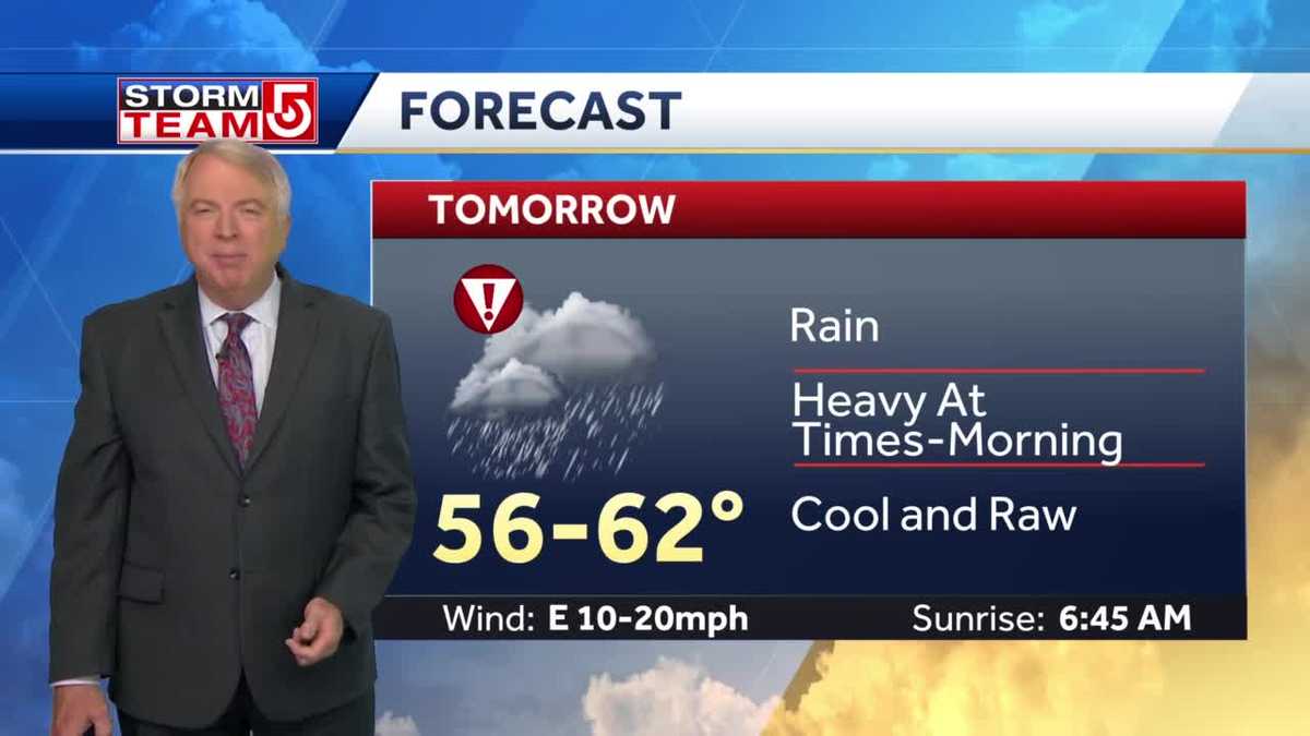 Video: Drenching rainfall across Mass. Monday into Tuesday