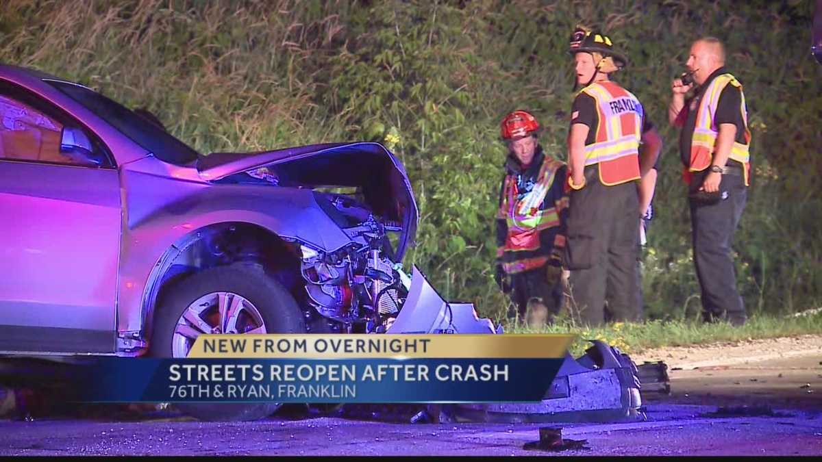 Crash closes 76th Street, Ryan Road overnight