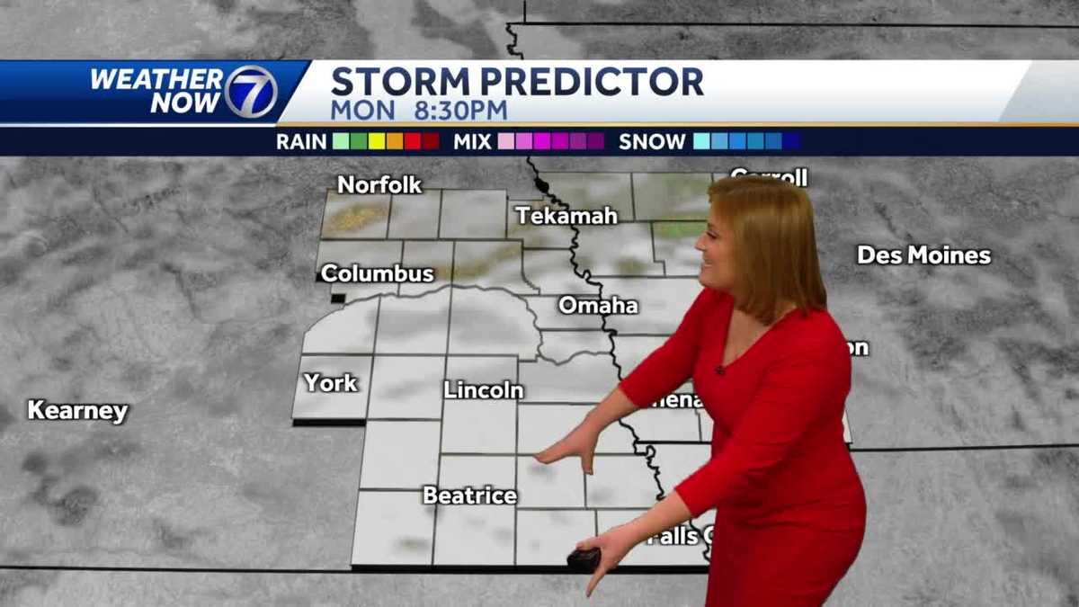 Increasing clouds, chilly Monday afternoon