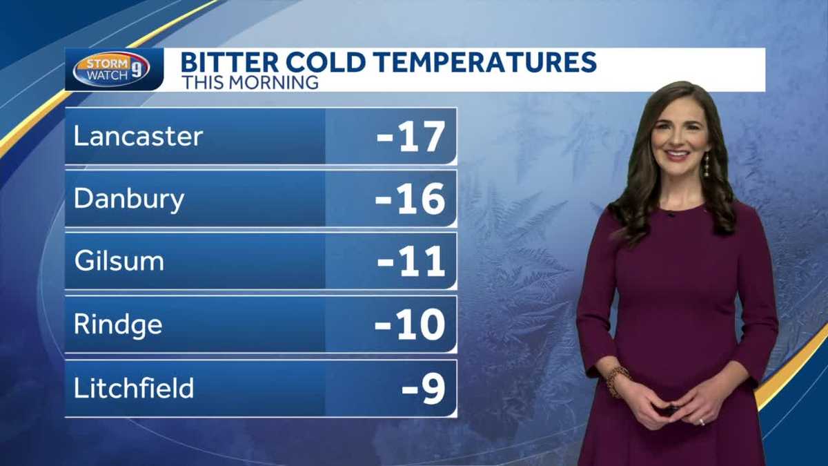 Video: Bitter cold start with milder temperatures by mid-week