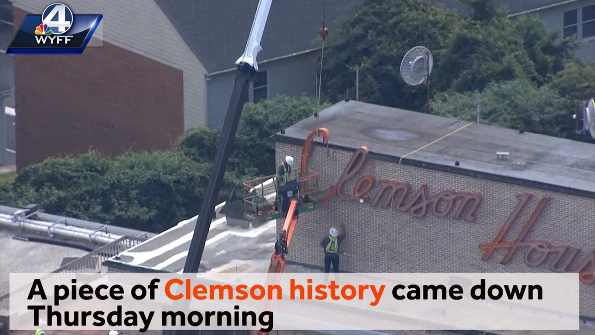 Piece of Clemson history comes down
