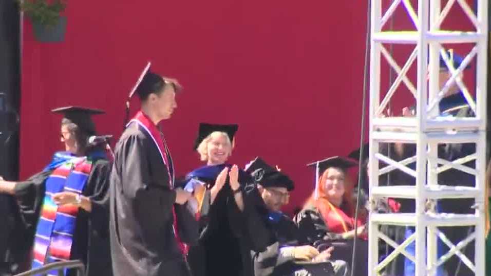 Stanislaus State graduates walk the stage
