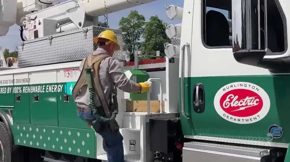 Burlington Electric Dept. launches new, EV bucket truck