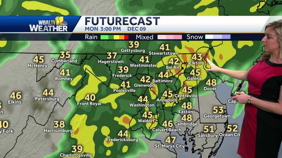 Misty fog during Monday morning commute