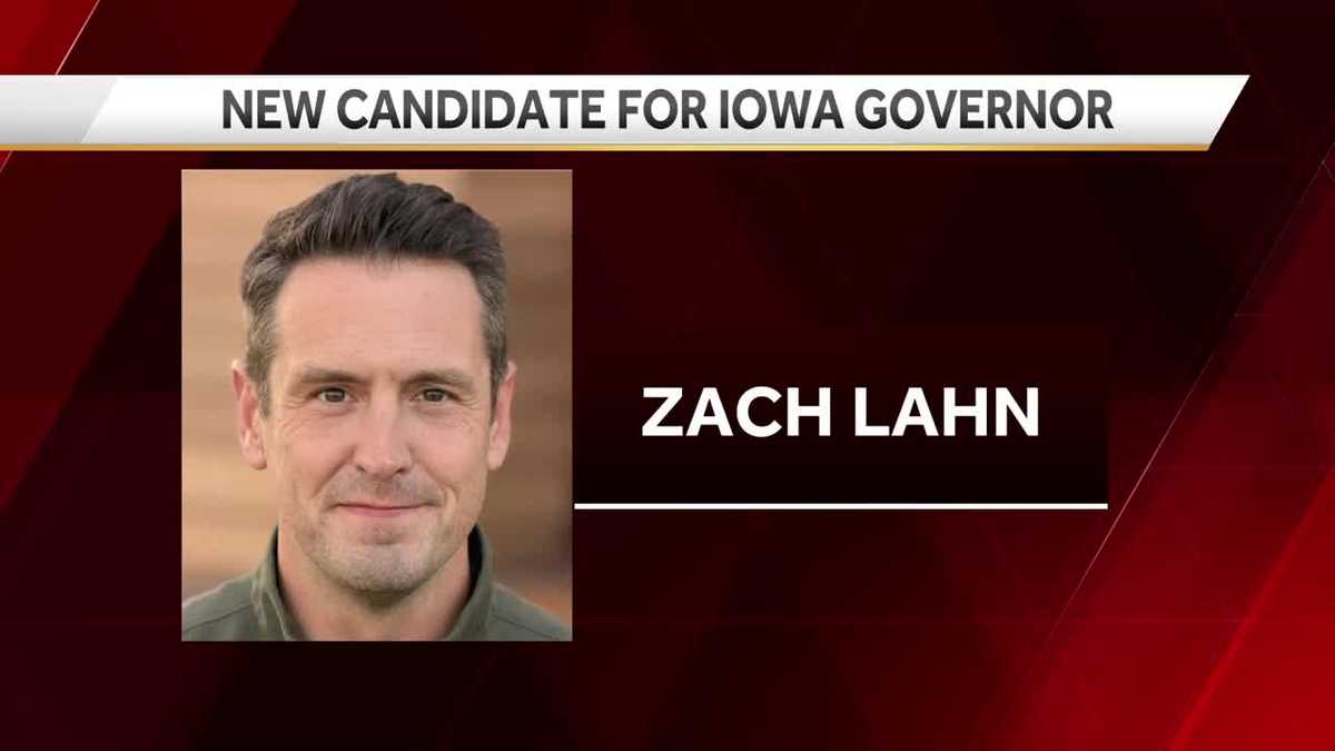 Iowa politics: Zach Lahn launches campaign for Iowa governor