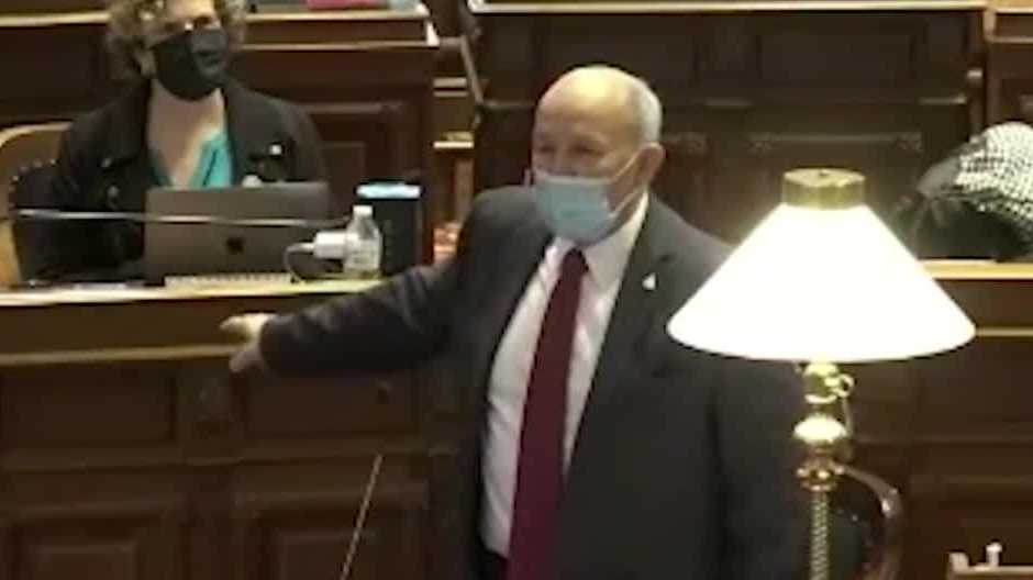 WATCH: Senator gives passionate speech about requiring masks in Statehouse