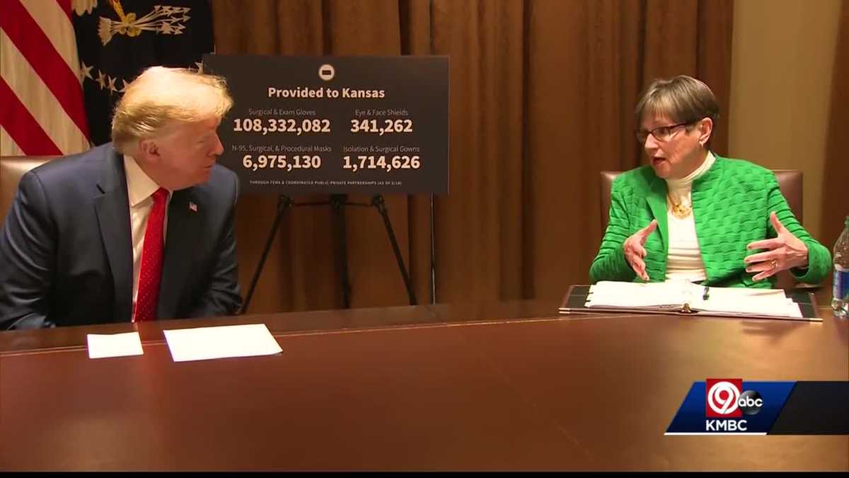 Trump: Kansas governor doing 'fantastic job' on coronavirus
