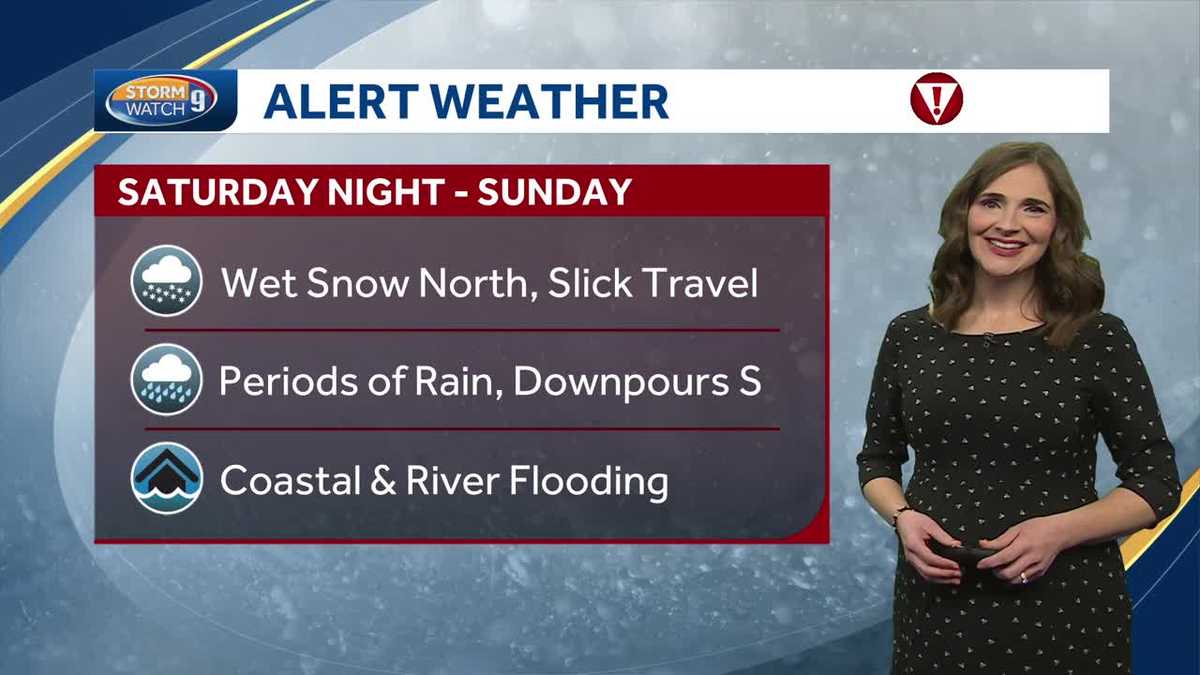 NH forecast video: Rain, wet snow during weekend storm