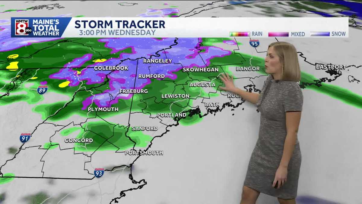 A moonlit night, rain and snow on the way