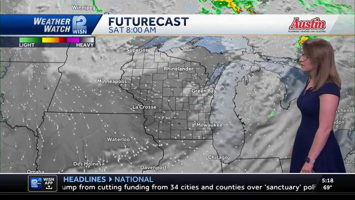 SE Wisconsin Weather: Warm today, cooler Sunday