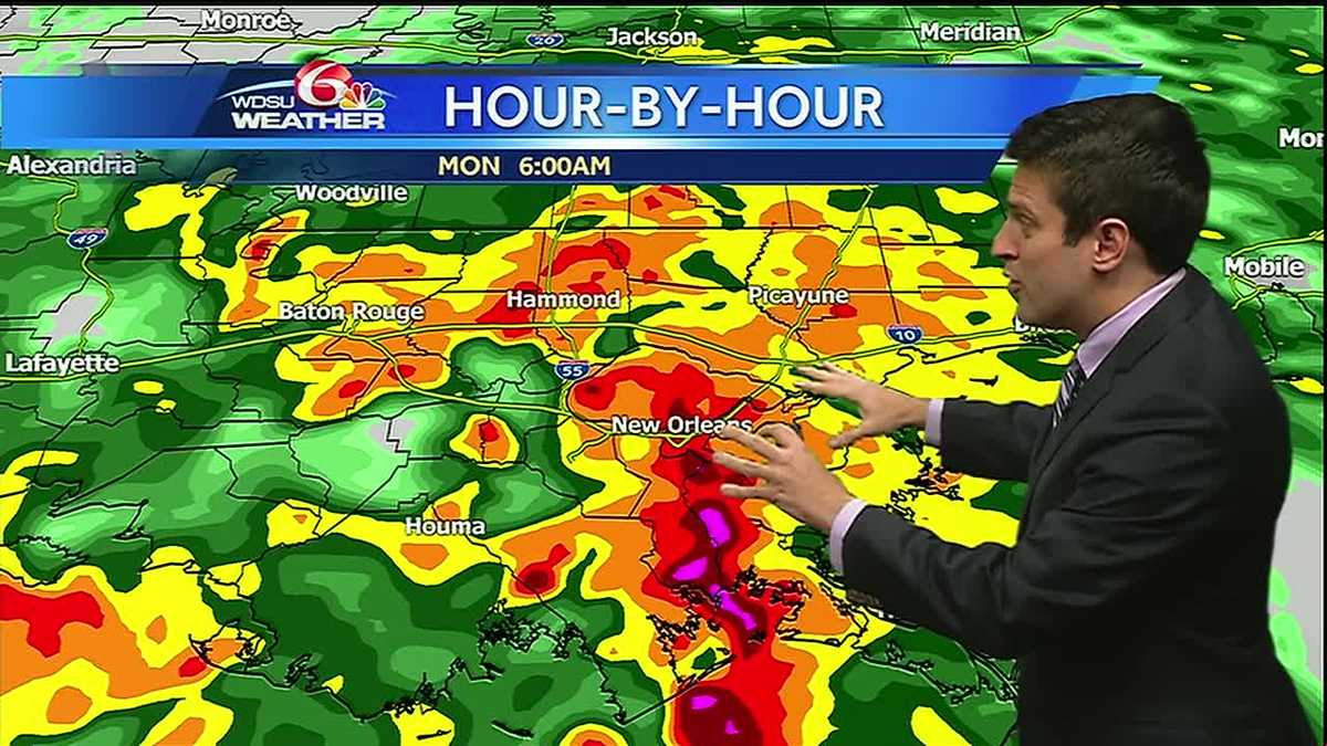 Sunday evening: Heavy rain, flash flooding possible Monday Sunday evening: Heavy rain, flash flooding possible Monday