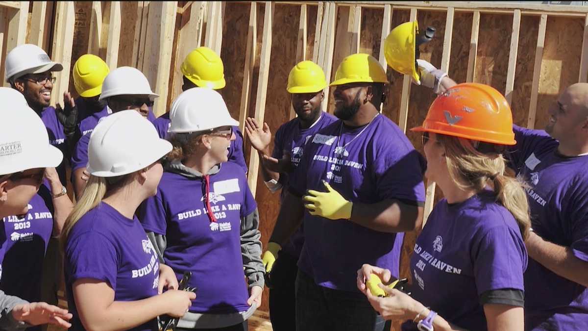 Build-A-Block volunteers awarded Ravens Honor Row