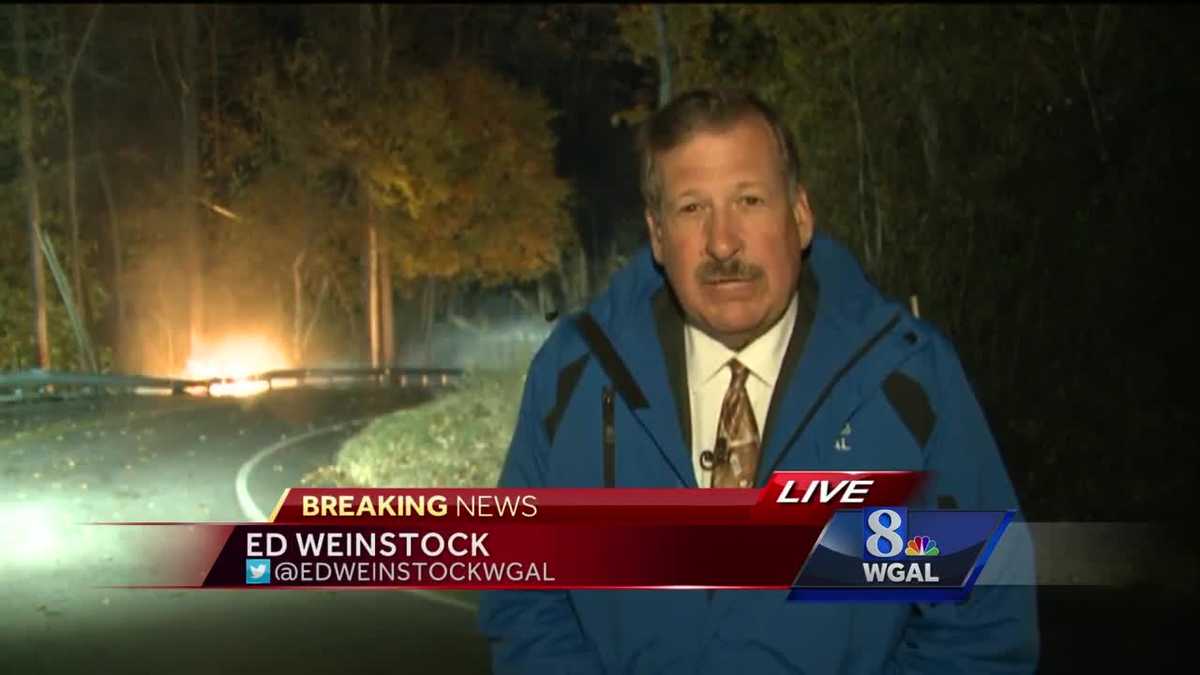 Propane truck fire still burning hours after crash