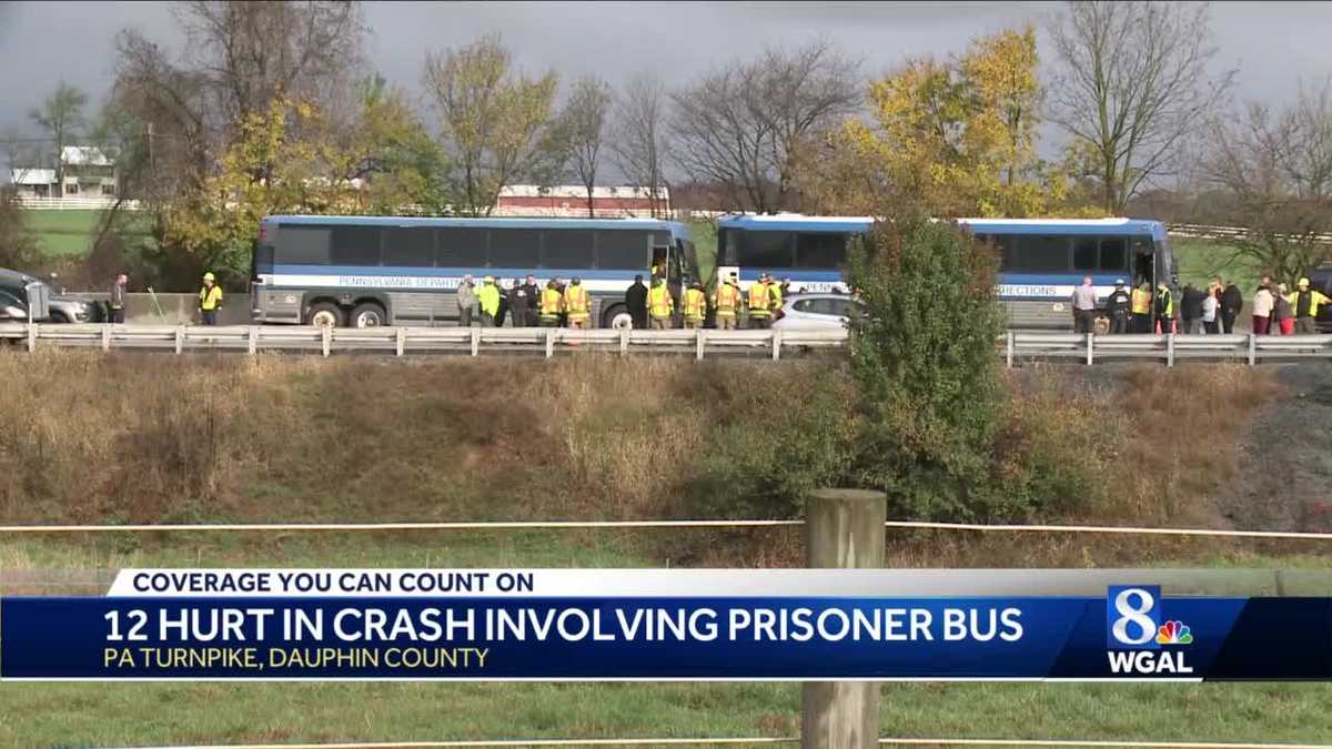 PRISONER TRANSPORT BUS involved in crash on Pa. Turnpike