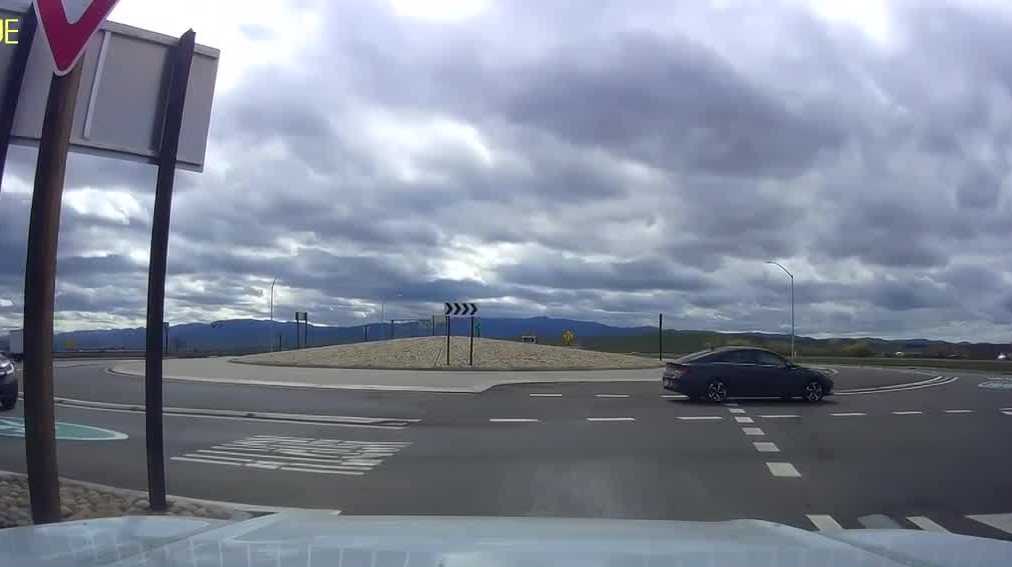 Several crashes reported two weeks after grand opening of the nation's first turbo roundabout