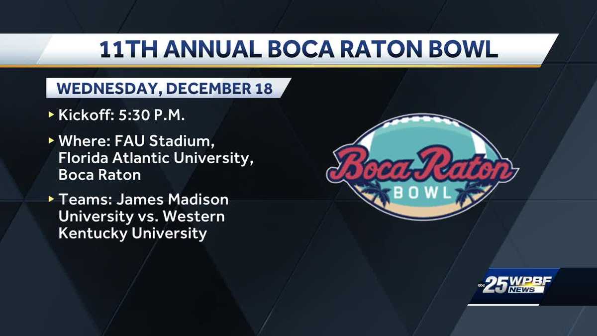 11th annual Boca Raton Bowl kicks off Wednesday
