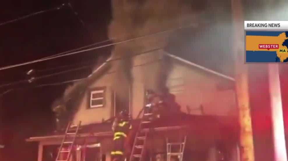Person removed from burning home in Webster