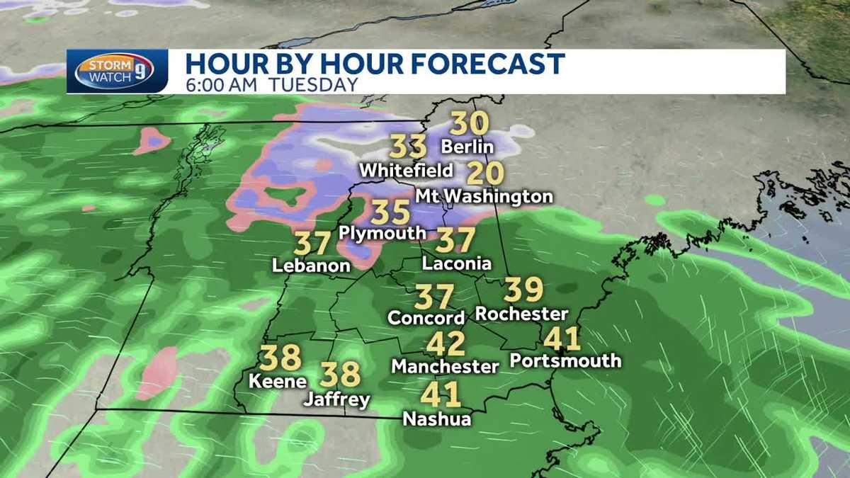 First of three rounds of wet weather arrives Monday night