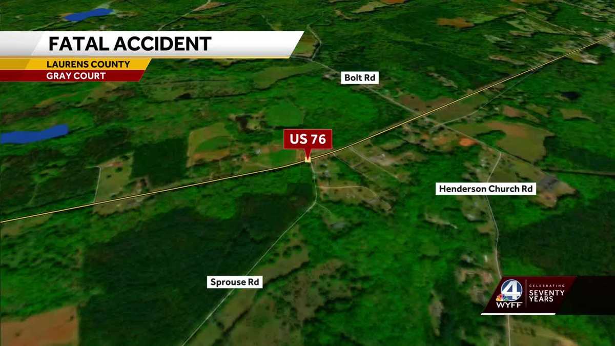 South Carolina: Coroner called to crash in Laurens County